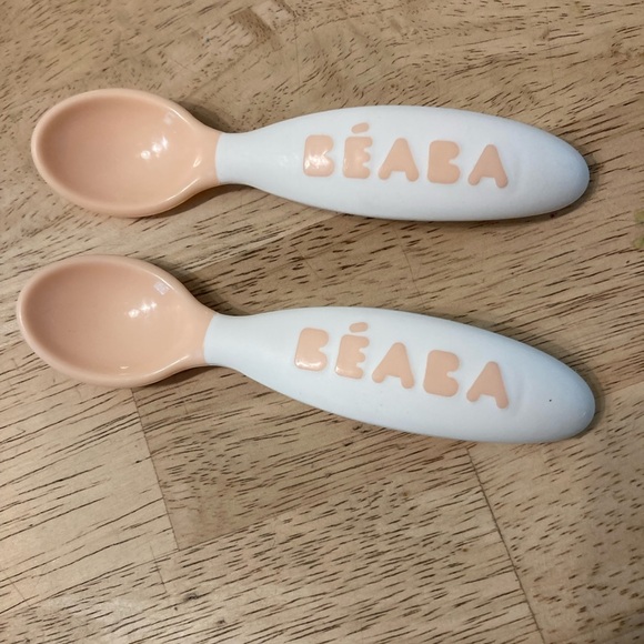 Other | Baba Baby Spoons In Peach And White | Poshmark